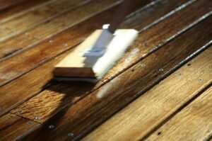 Deck Stain Application: Roller and Pad Techniques